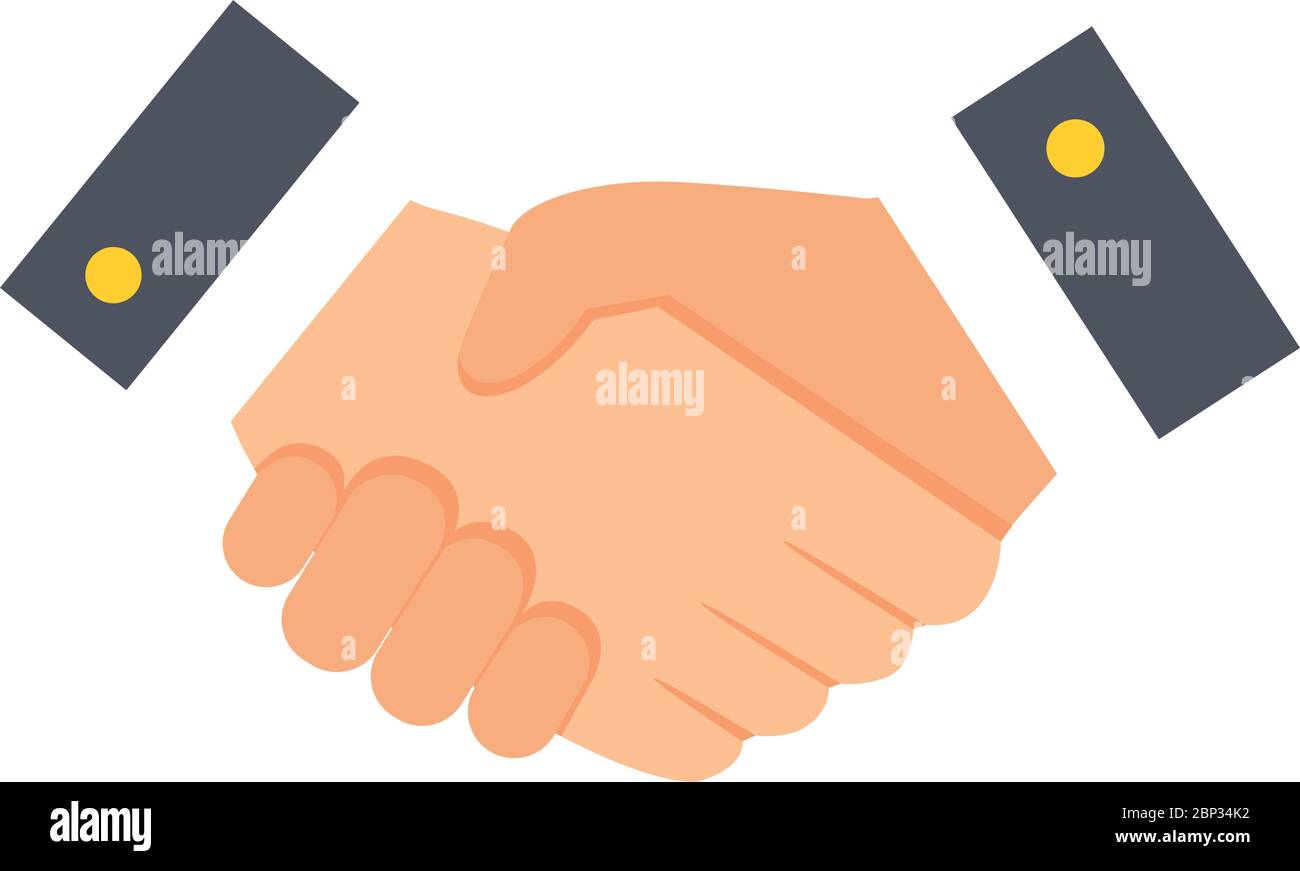 Stylized handshake hi-res stock photography and images - Alamy