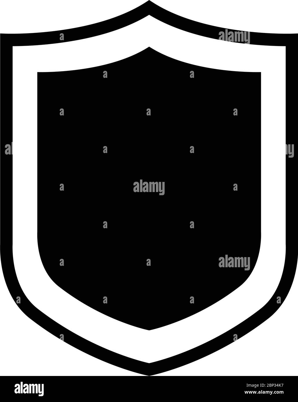 shield icon vector isolated on white background Stock Vector Image ...
