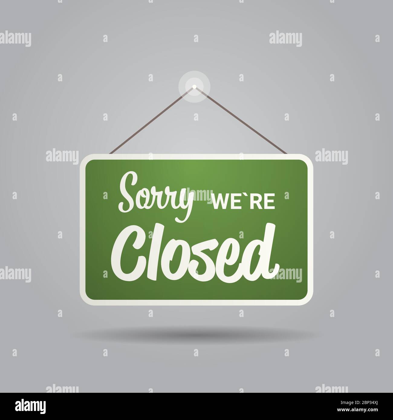 Cartoon closed shop sign hi-res stock photography and images - Alamy