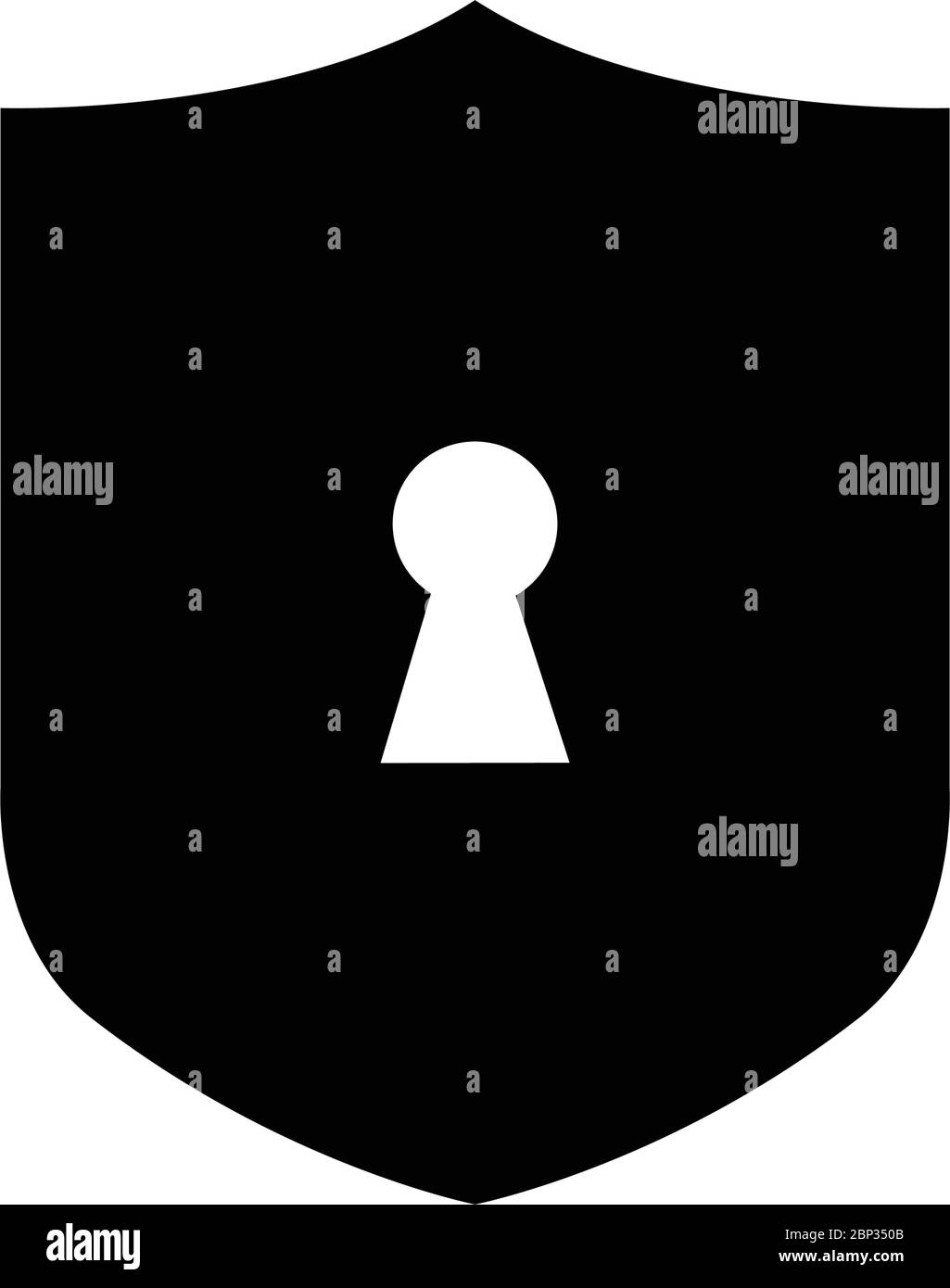 Security icon black vector isolated on white Stock Vector Image & Art ...