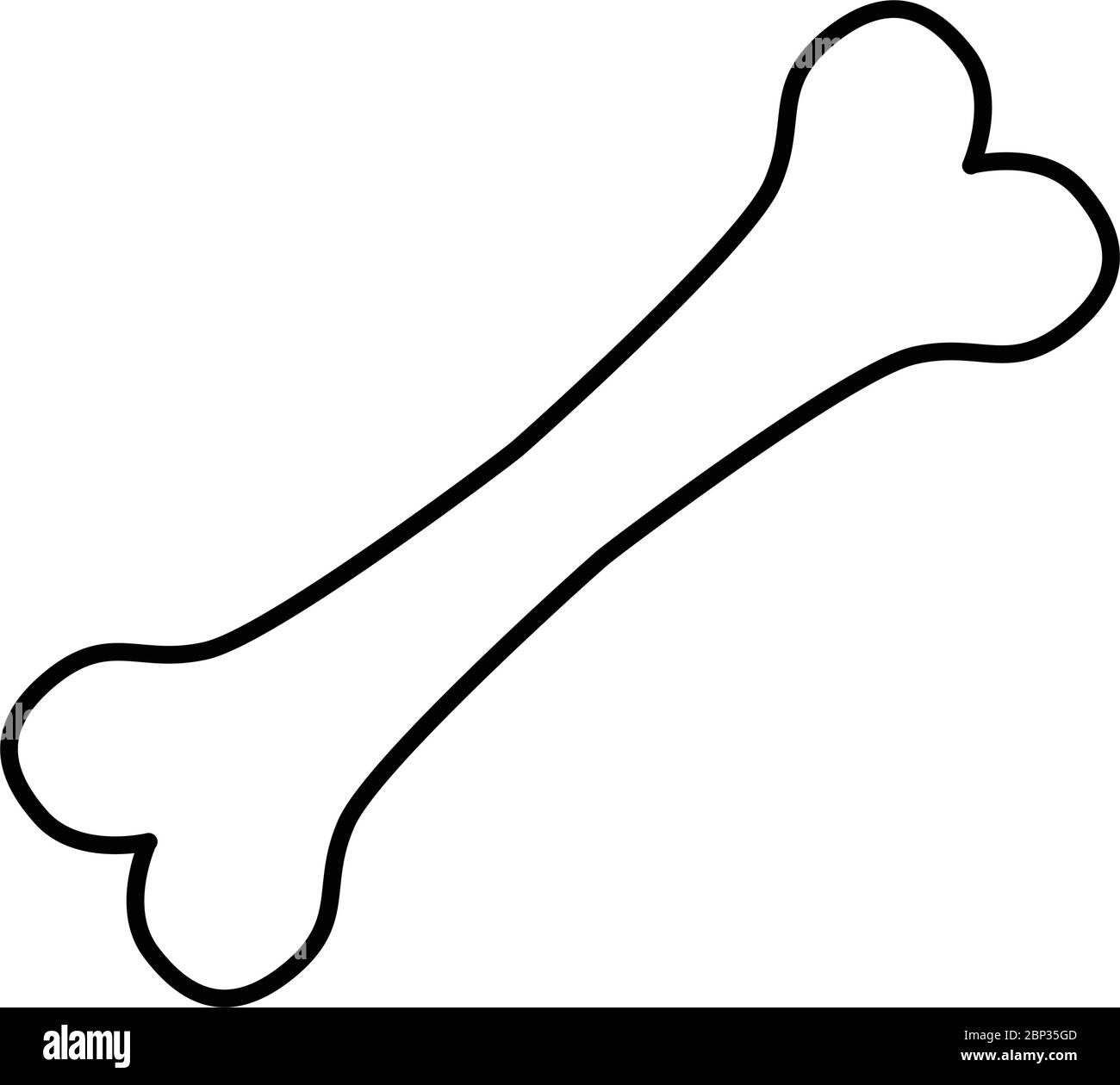 One line bone Stock Vector Images - Alamy