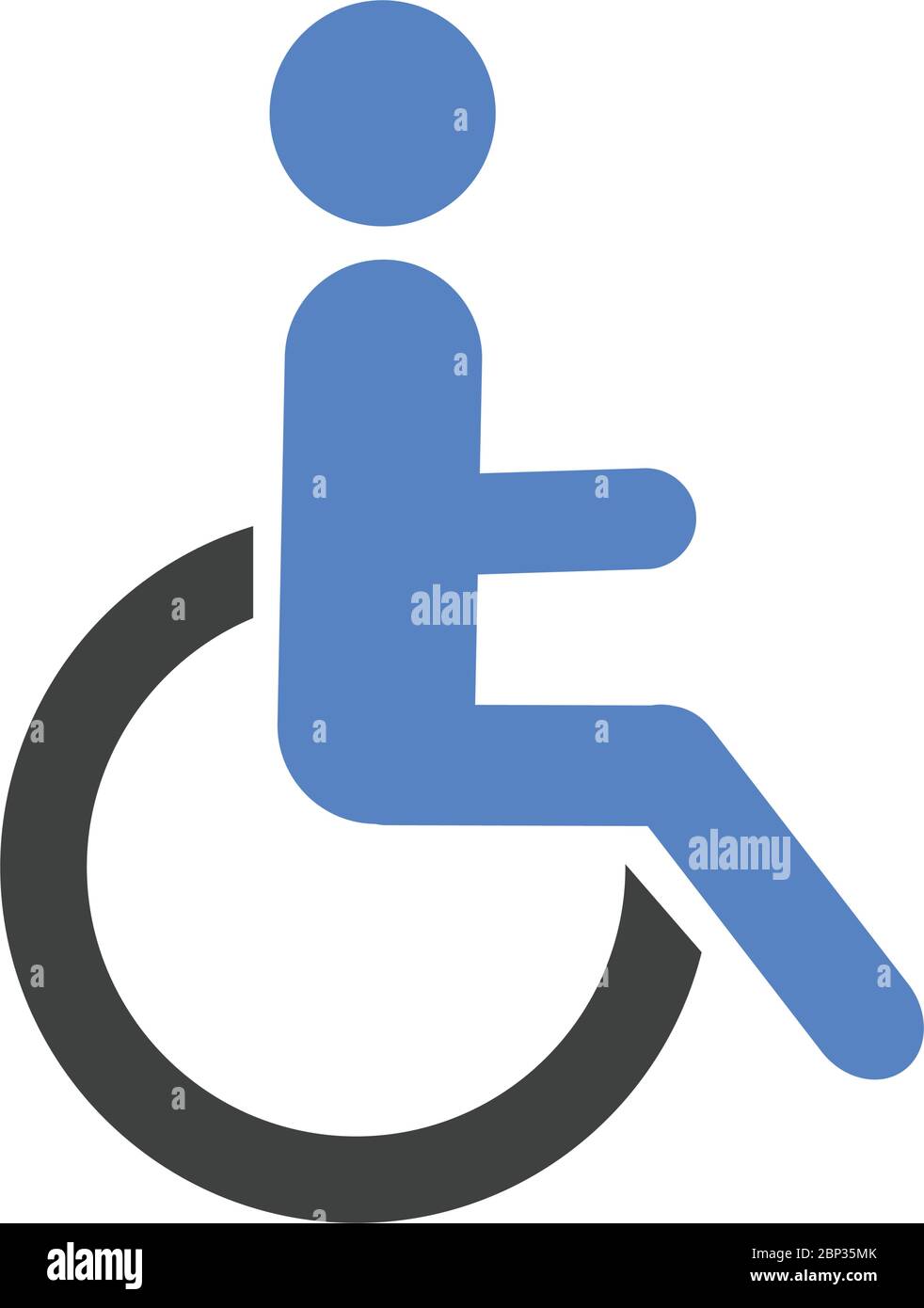 Disabled icon vector flat symbol black pictogram illustration Stock ...