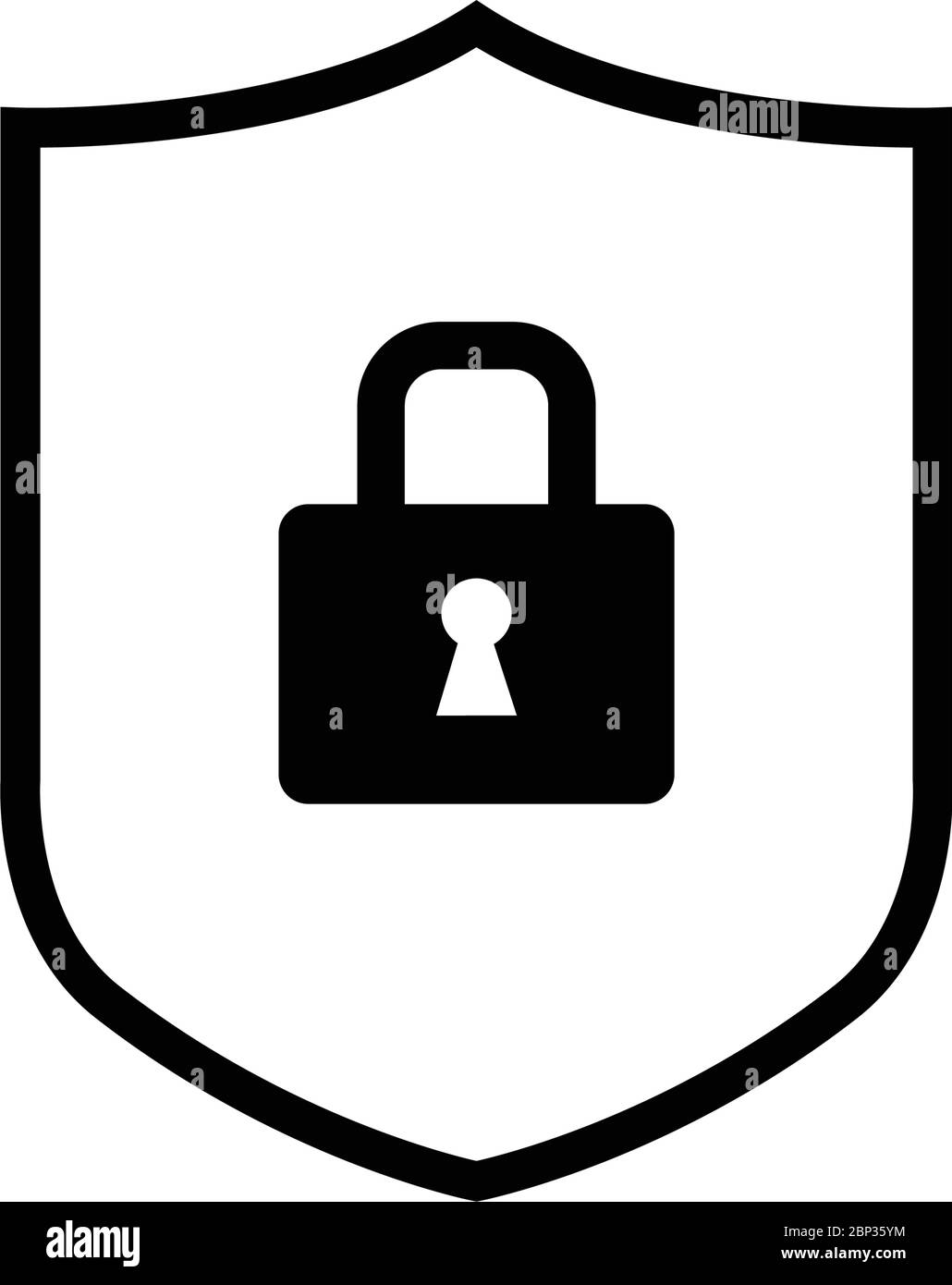 Lock key label line Cut Out Stock Images & Pictures - Alamy