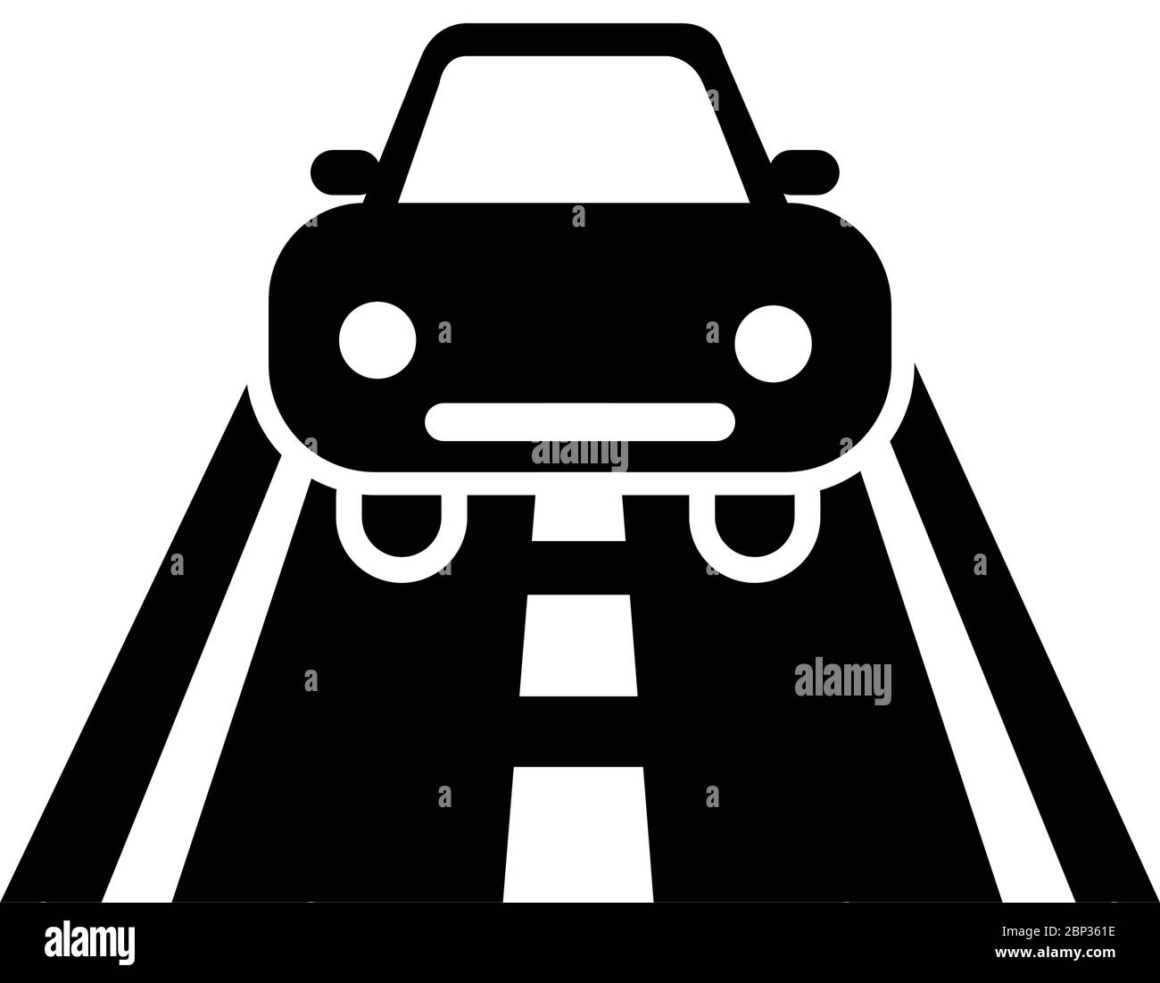 Crossroad car Stock Vector Images - Alamy