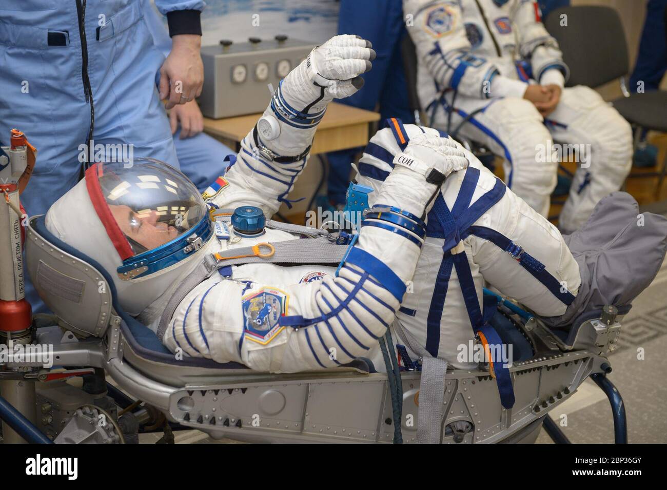 On September 25, 2019, Expedition 61 cosmonaut Oleg Skripochka of ...