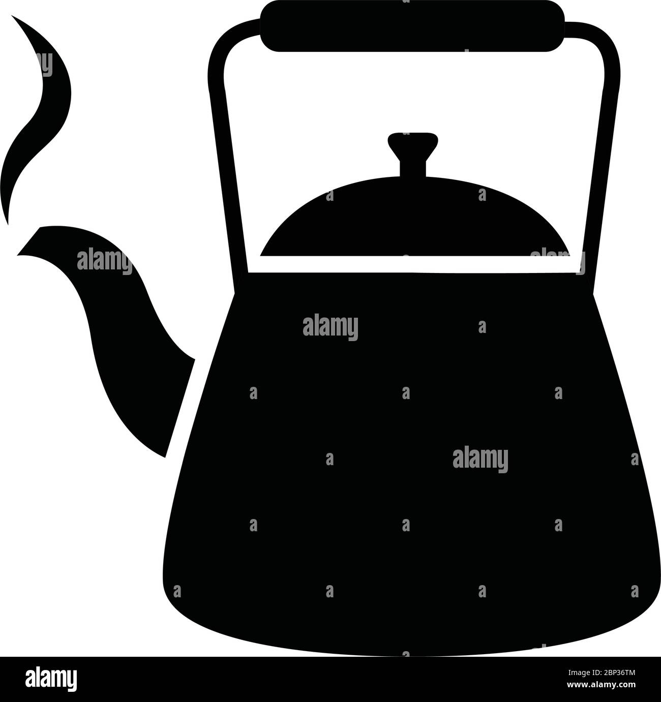 teapot kettle icon isolated on white vector Stock Vector Image & Art ...
