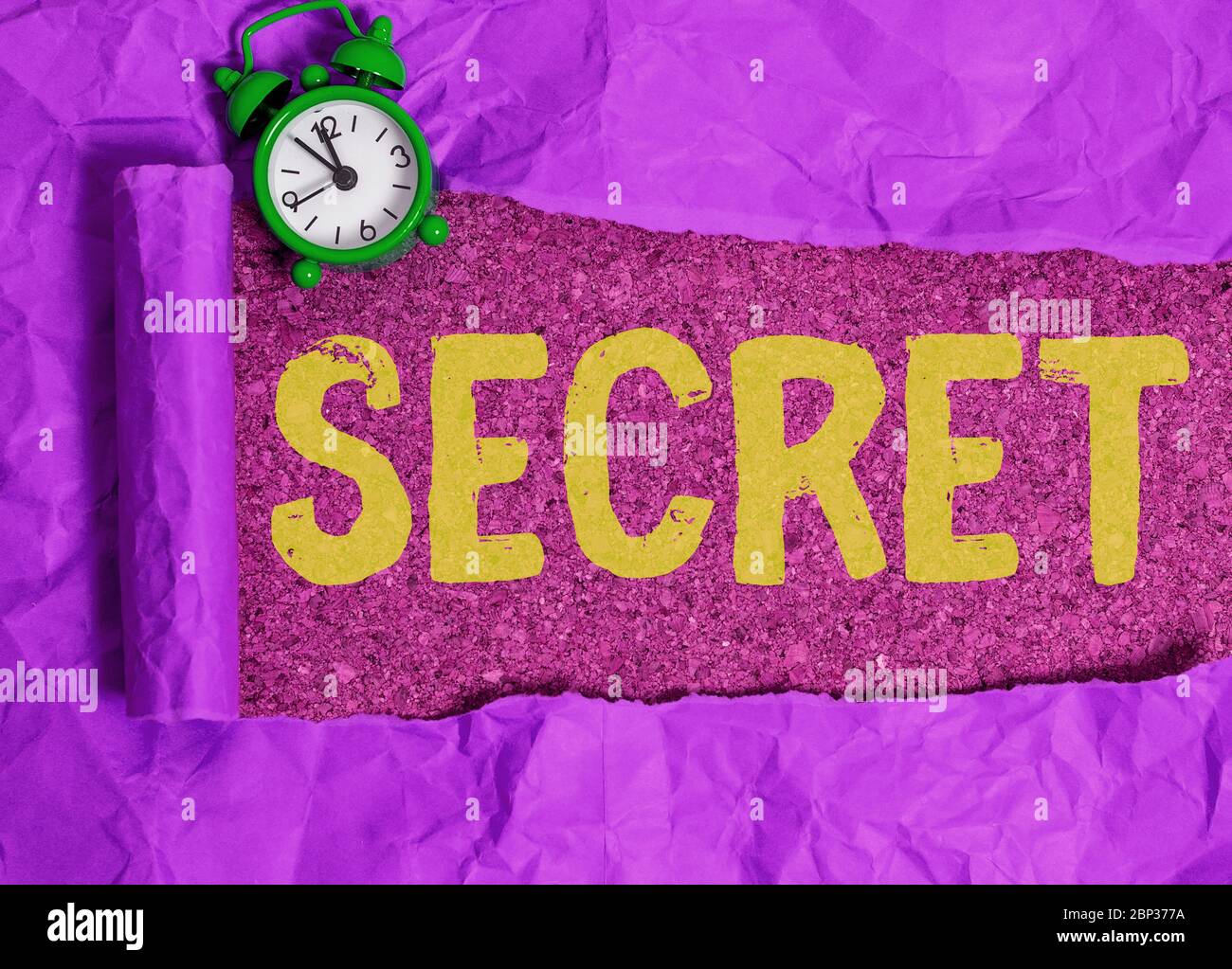 Writing note showing Secret. Business concept for something that is ...