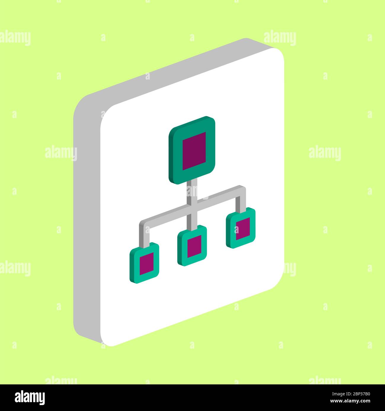 Flow Chart Simple vector icon. Illustration symbol design template for ...