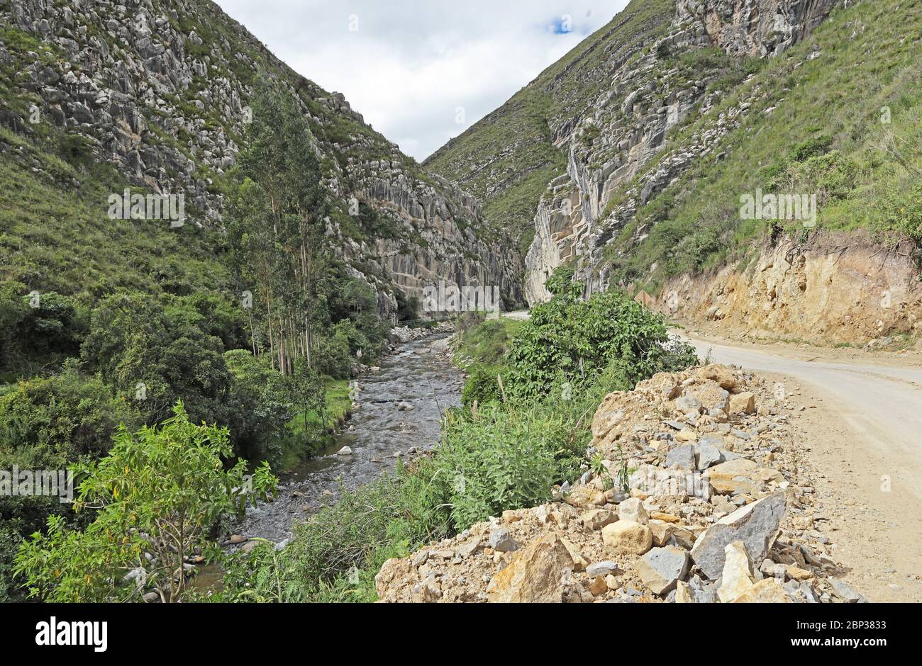 view along rocky river valley Chonta River, Peru March Stock Photo - Alamy
