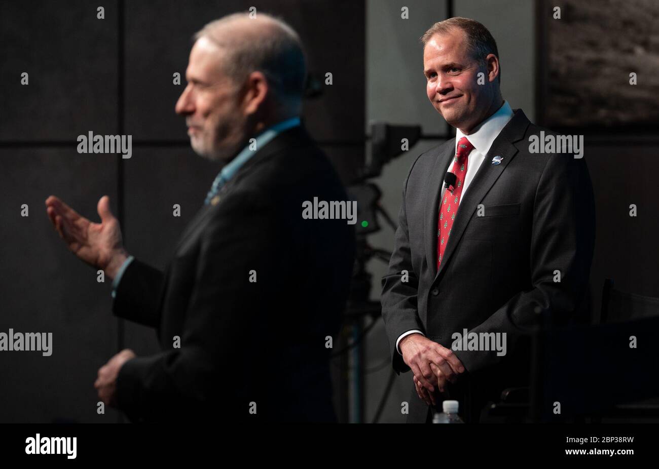 NASA Administrator Jim Bridenstine listens as Douglas Loverro, NASA ...