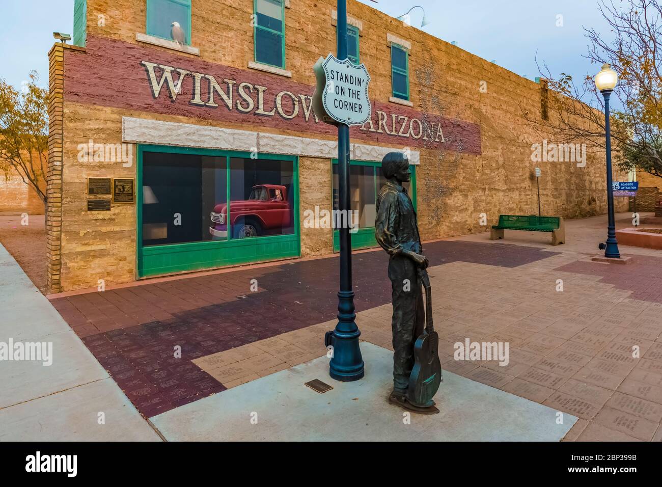 Standing On The Corner In Winslow Arizona High Resolution Stock ...