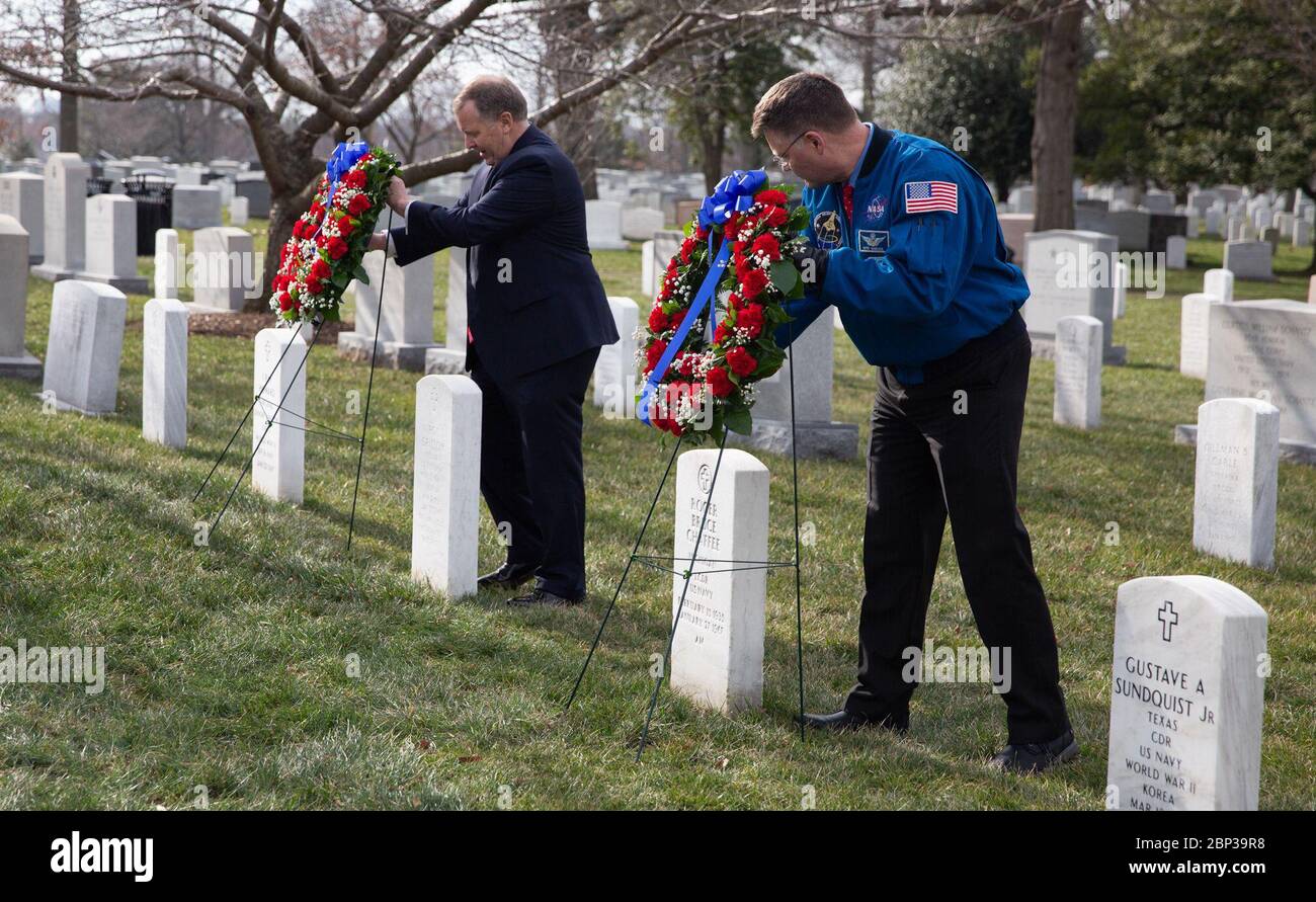 Day of Remembrance NASA Deputy Administrator Jim Morhard, left, and ...