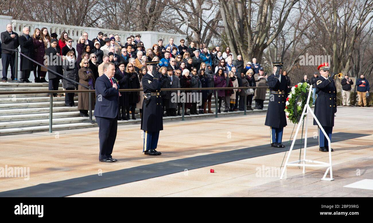 On January 30, 2020, NASA Deputy Administrator Jim Morhard laid a ...
