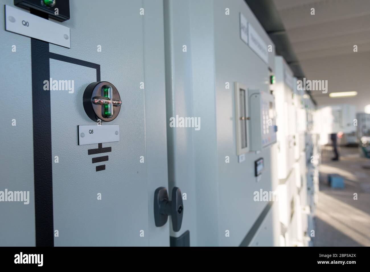 Power plant switchyard protection and control cubicles compartment ...