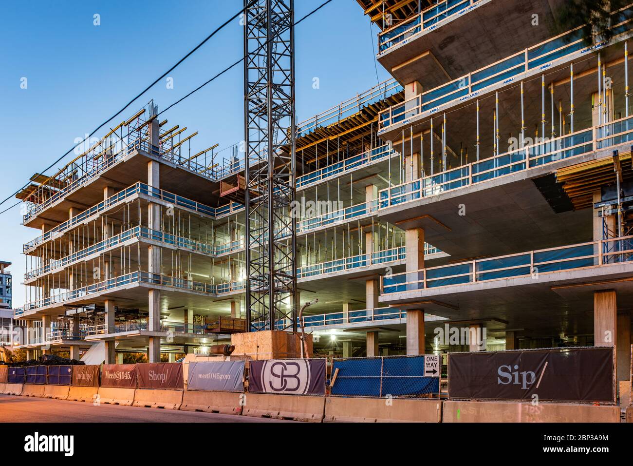 McDonald's West Loop headquarters under construction Stock Photo - Alamy