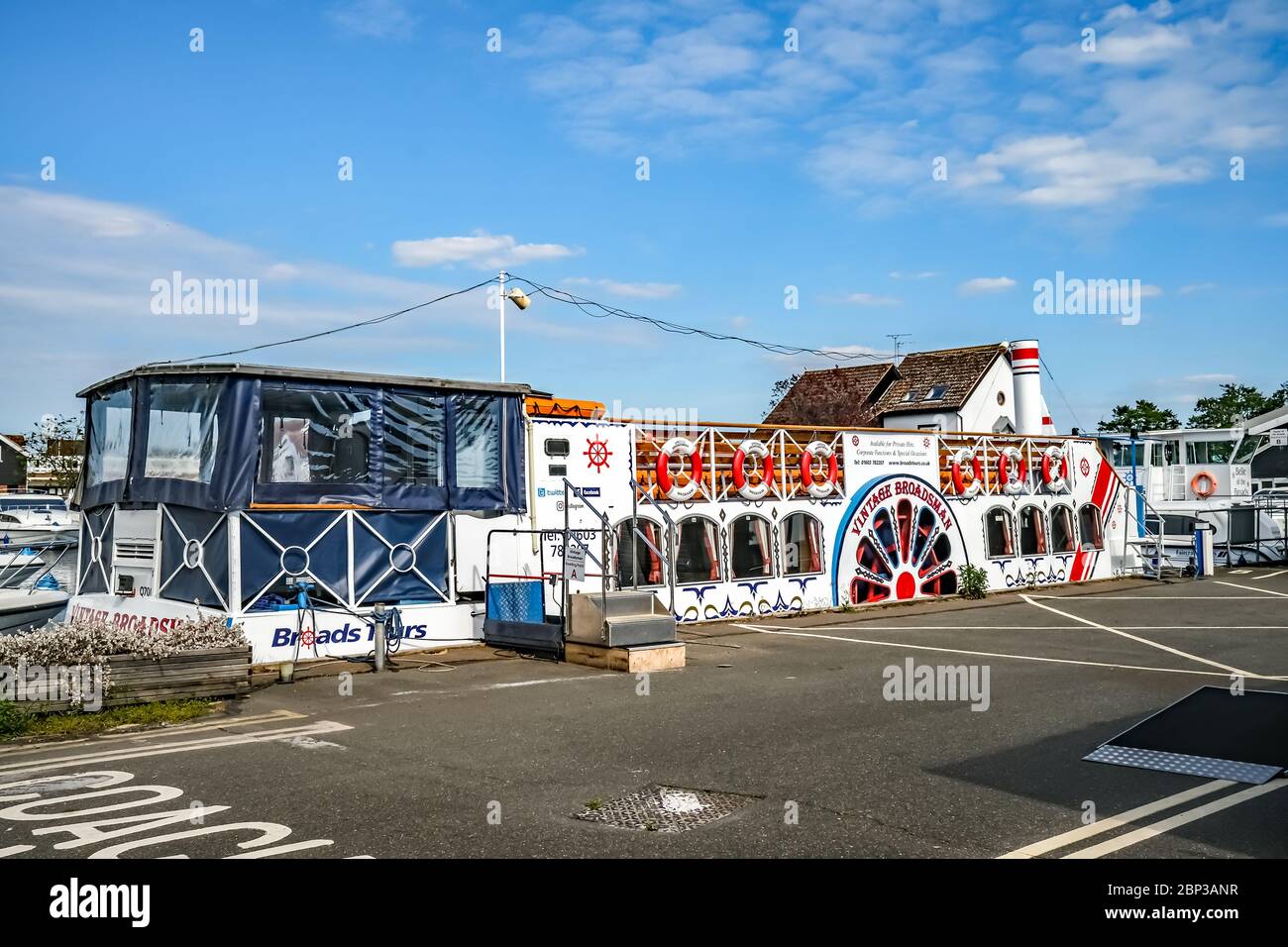 Wroxham, Norfolk, UK – May 17 2020. Norfolk Broads during the Covid19 ...