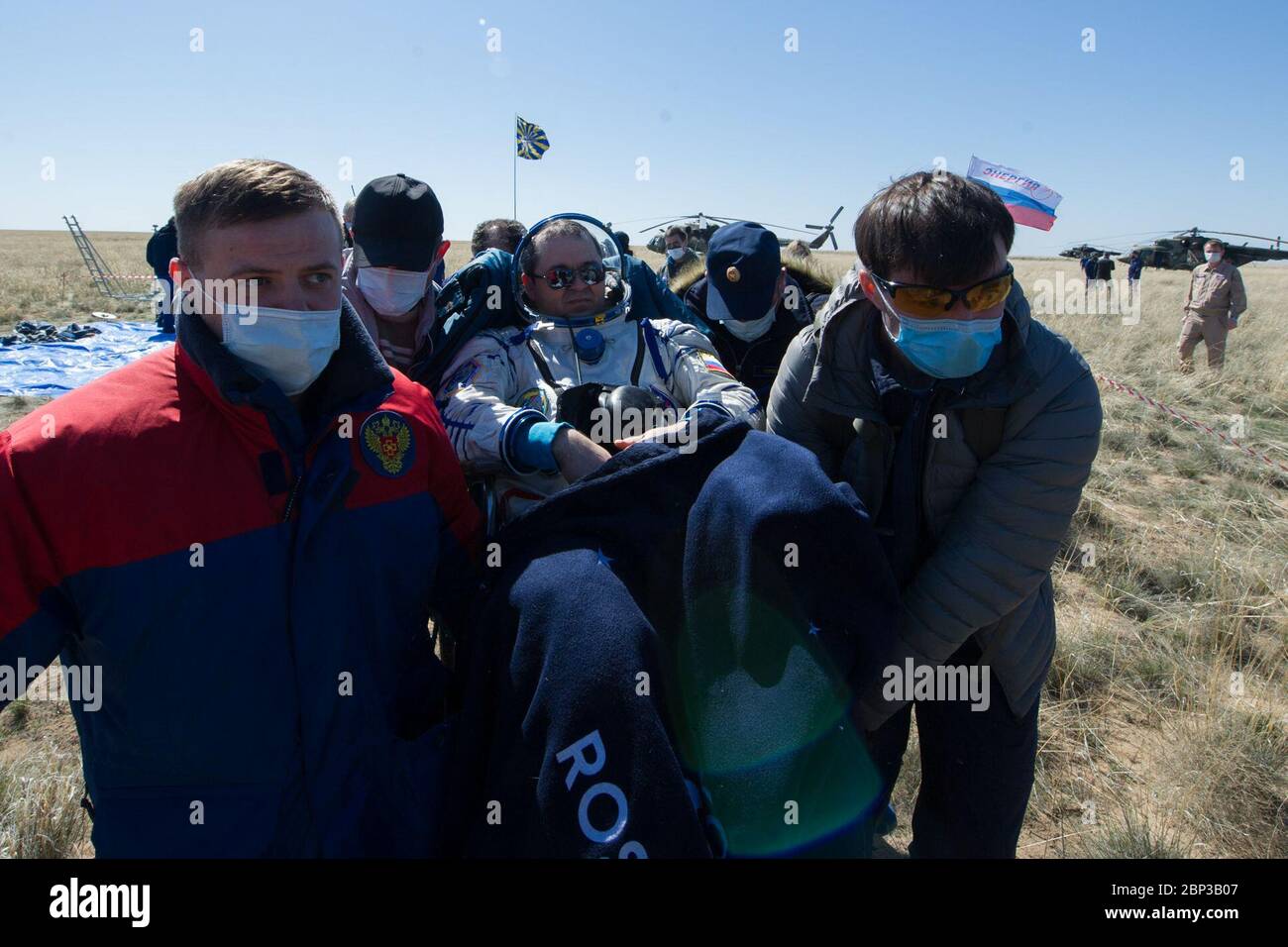 On April 17, 2020, Expedition 62 crew members Oleg Skripochka, Jessica ...