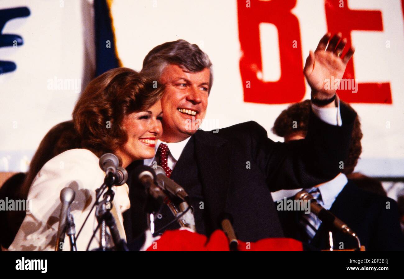 Phyllis George with husband and Kentucky governor elect John Y Brown on ...