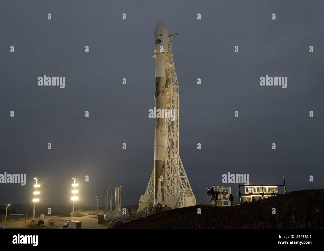 The SpaceX Falcon 9 rocket, carrying NASA's GRACE Follow-On (GRACE-FO ...