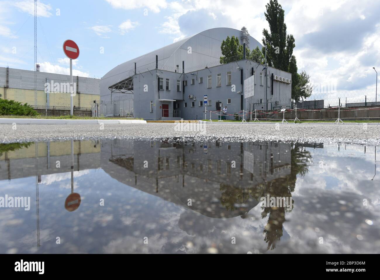 Chernobyl new safe confinement. Chernobyl nuclear power plant Stock ...
