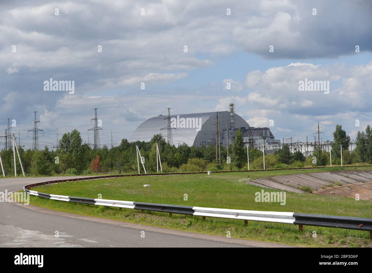 Chernobyl new safe confinement. Chernobyl nuclear power plant Stock ...