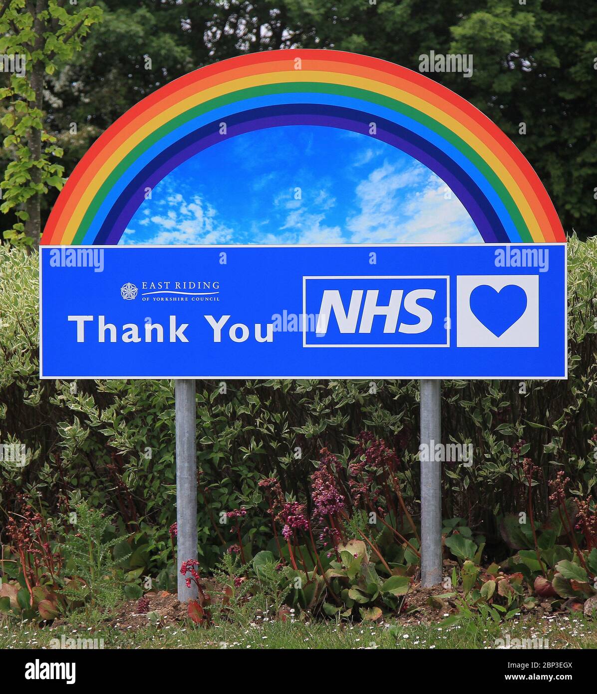 Thank you nhs signs hi-res stock photography and images - Alamy