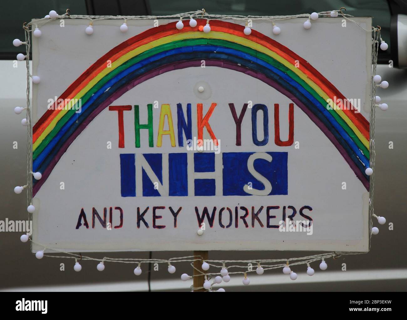 Thank you nhs signs hi-res stock photography and images - Alamy