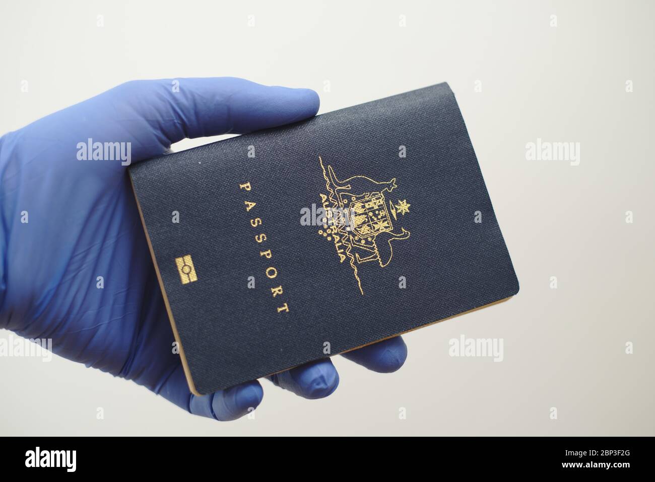 Australian passport and PPE latex gloves travel precautions coronavirus ...