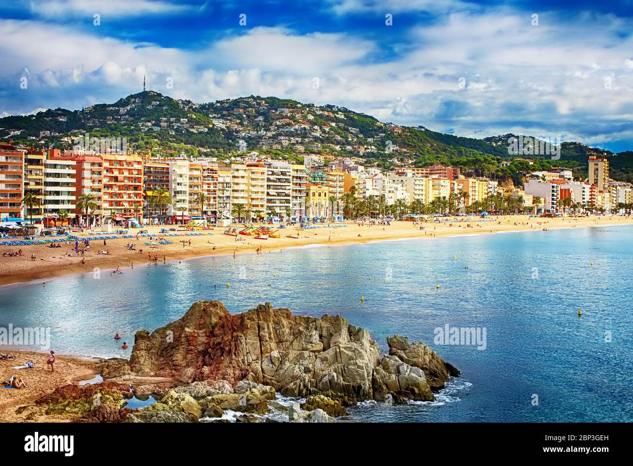 LLORET DE MAR, SPAIN - OCTOBER 06: View of famous resort. The main ...