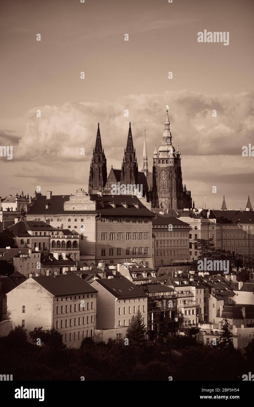 Prague Castle historical architectures in Czech Republic Stock Photo ...