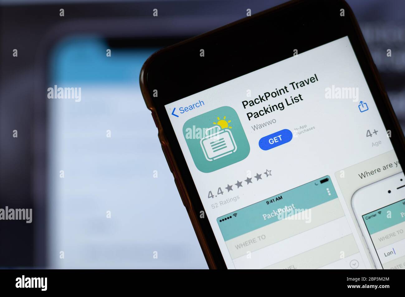New York, USA - 15 May 2020: PackPoint Travel Packing List mobile app ...