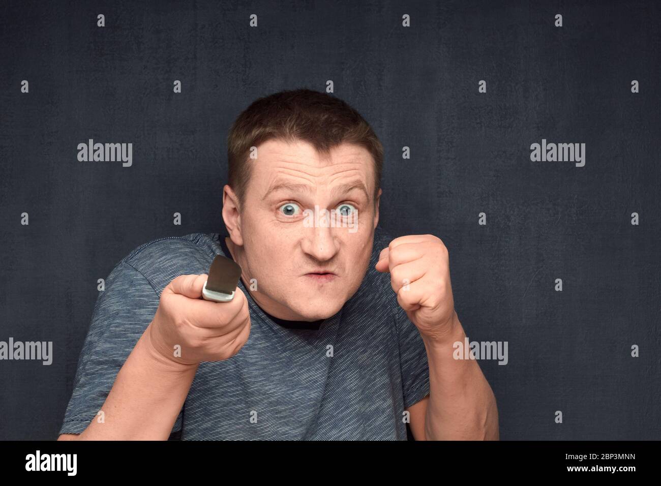 Angry Man Holding Knife High Resolution Stock Photography and Images ...