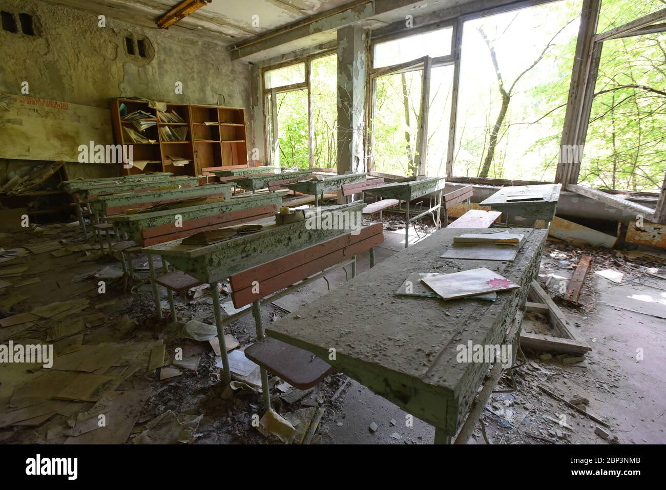 Chernobyl Exclusion Zone abandoned buildings Stock Photo - Alamy