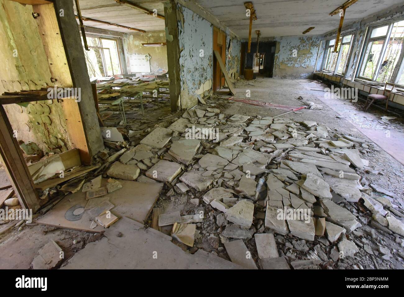Chernobyl Exclusion Zone abandoned buildings Stock Photo - Alamy