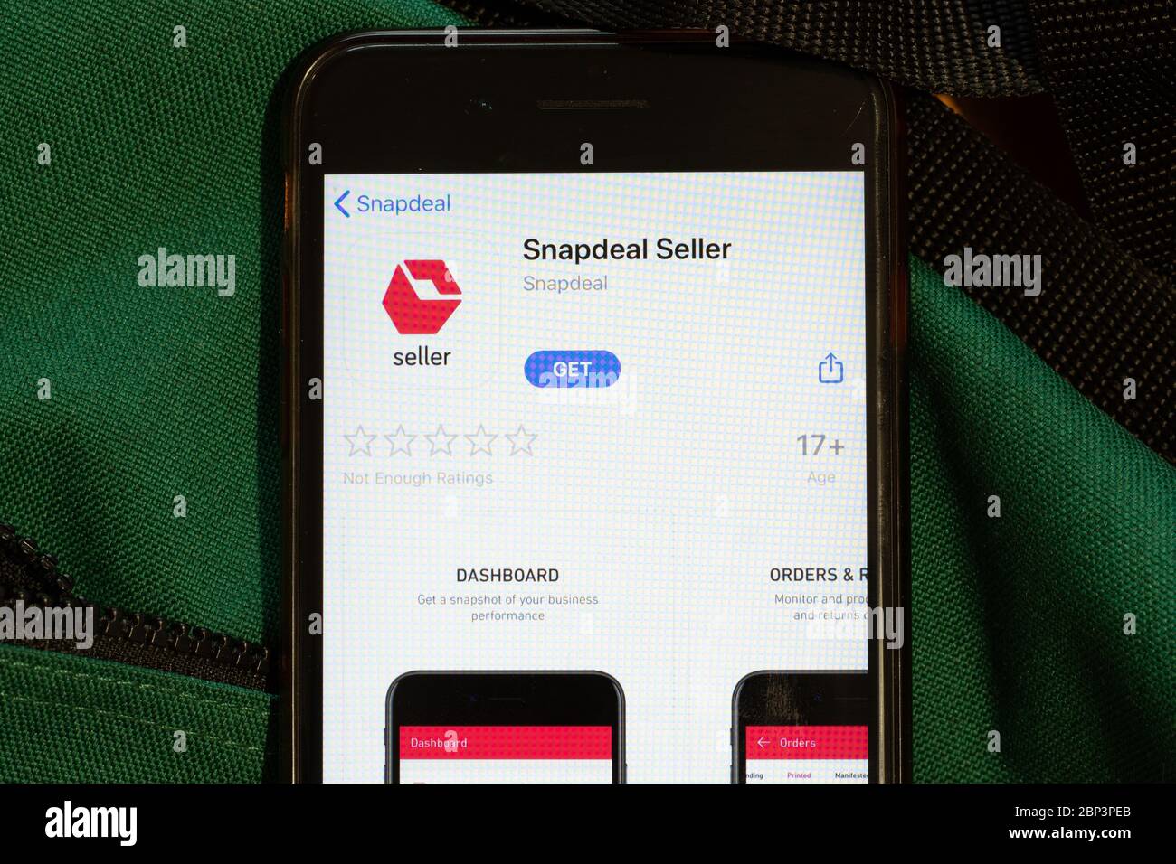 New York, USA - 15 May 2020: Snapdeal Seller mobile app logo on phone ...