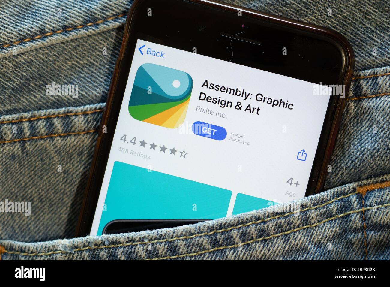 New York, USA - 15 May 2020: Assembly Design Art mobile app logo on ...