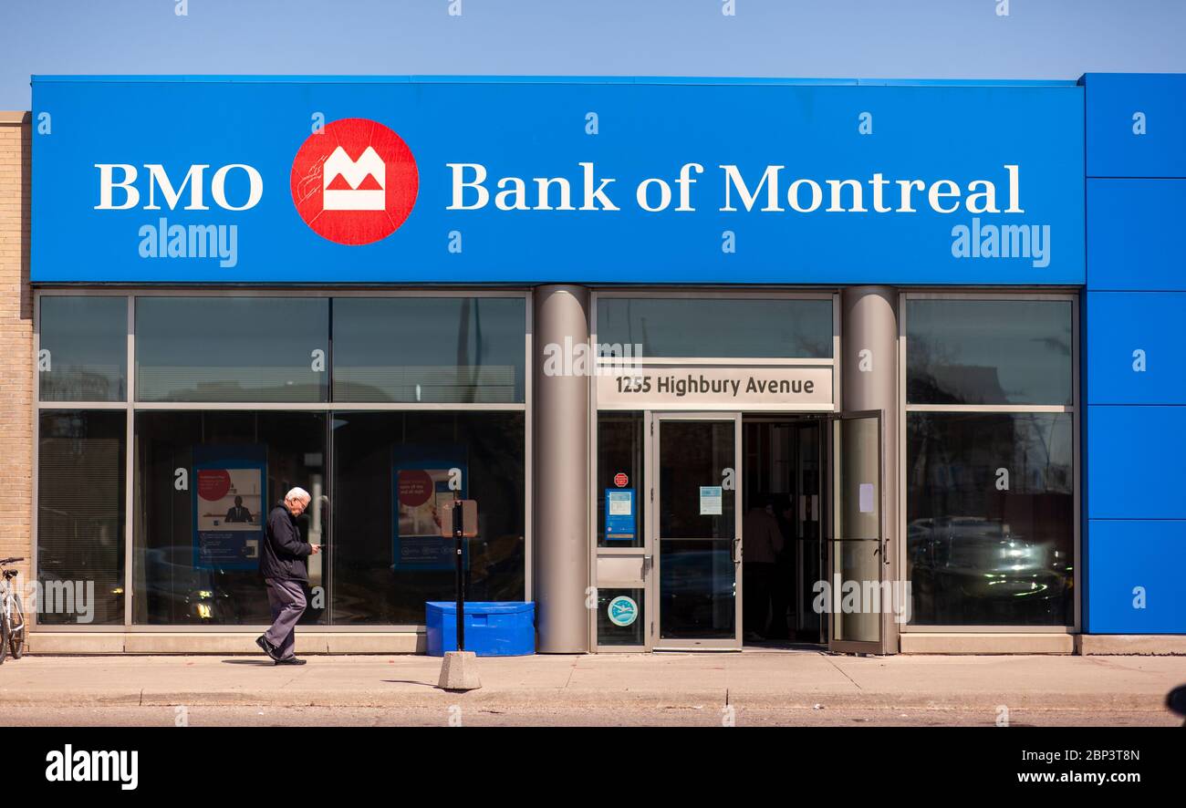 London, Canada - may 13, 2020. Bank of Montreal is the oldest existing ...