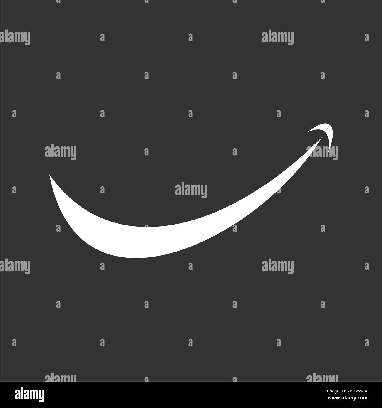 Smile Line Swoosh Icon Vector Template Stock Photo - Alamy