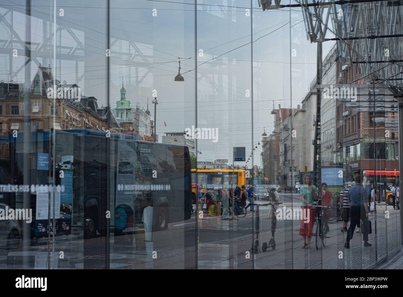 abstract reflection photography through the mirror in Copenhague ...