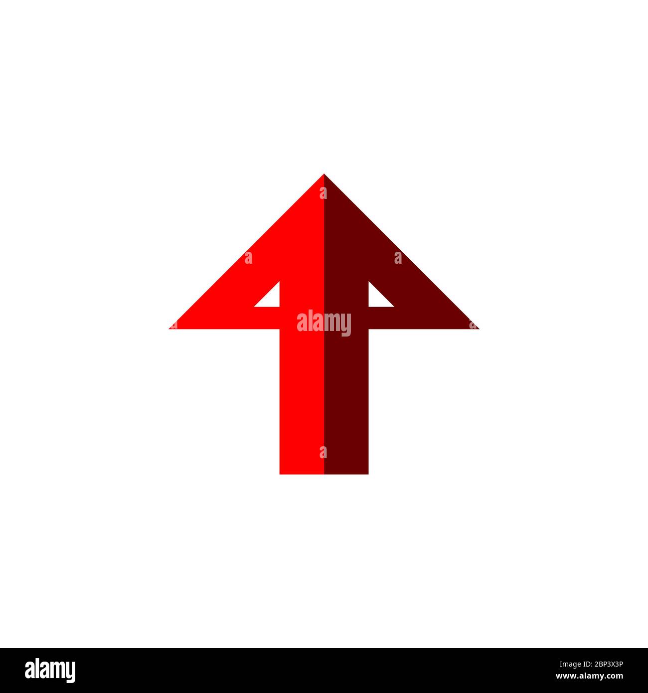 Red Up Arrow Logo Template Illustration Design. Vector EPS 10 Stock ...