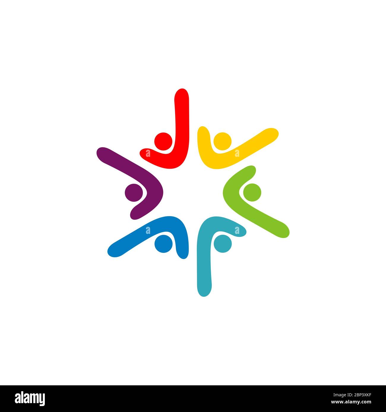 Partnership, Friendship, Relationship Human Shape Logo Template ...