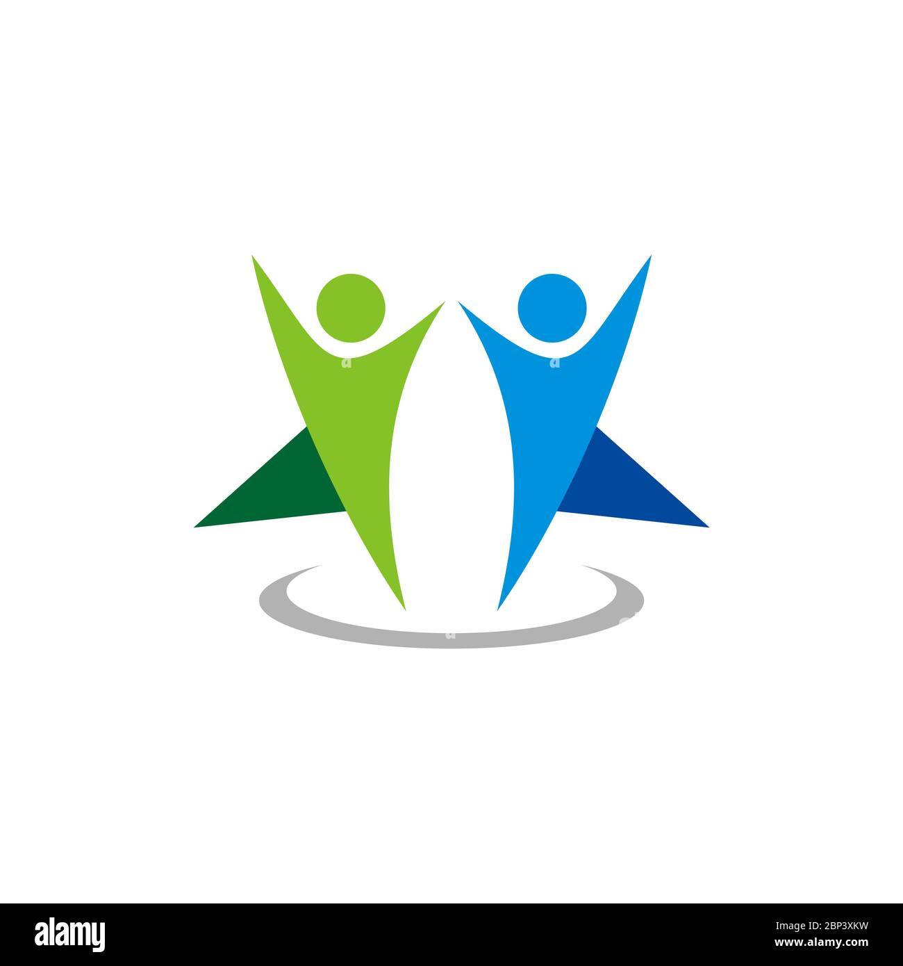 Partnership, Friendship, Relationship Human Shape Logo Template ...