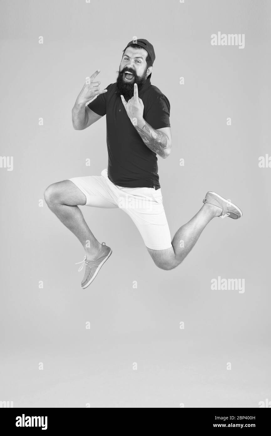 Star jump man Black and White Stock Photos & Images - Alamy