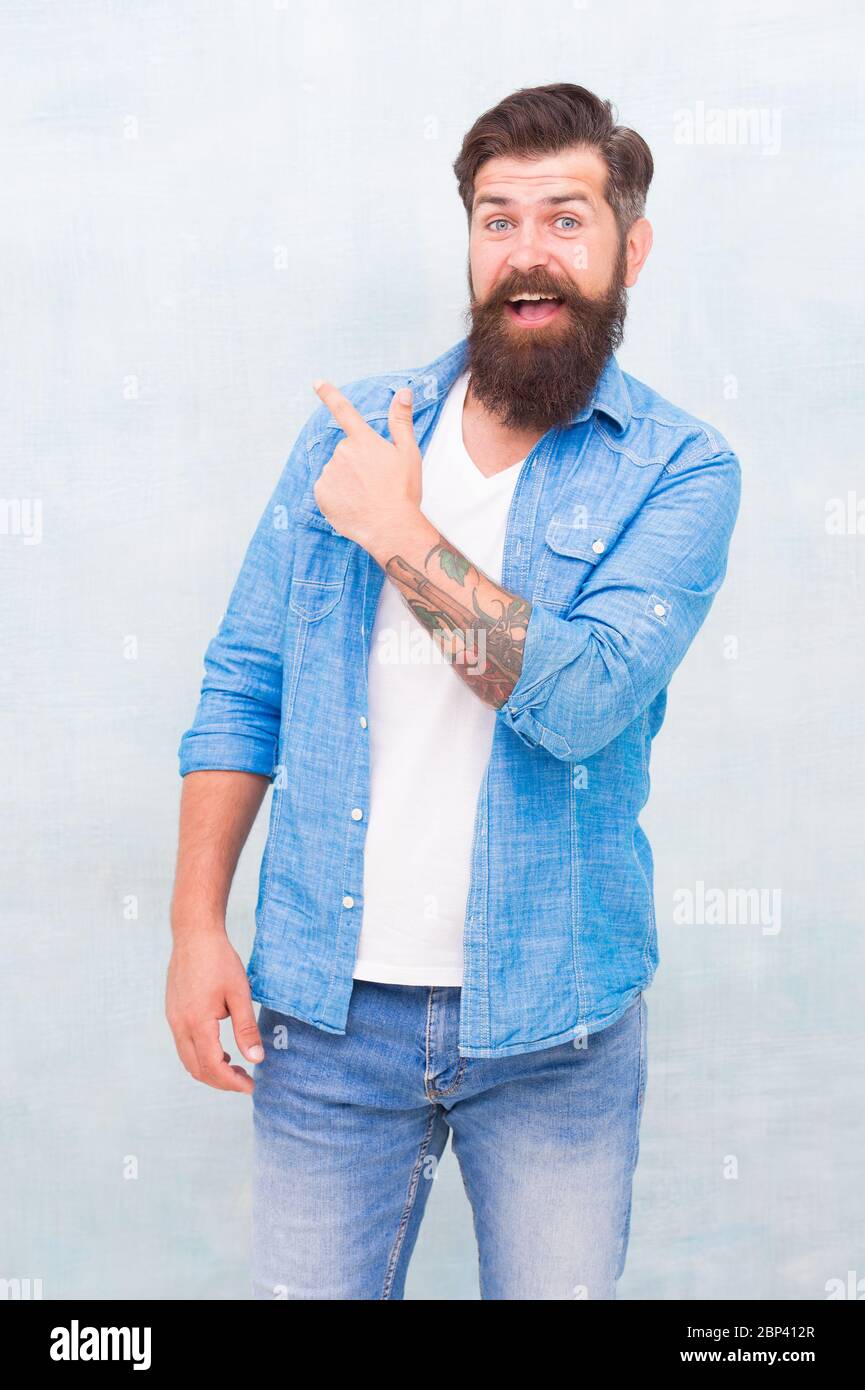 Have you seen this. Shopping promotion. Items for men. Good looking guy ...