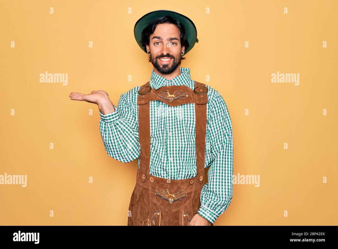 Young handsome man wearing tratidional german octoberfest custome for ...