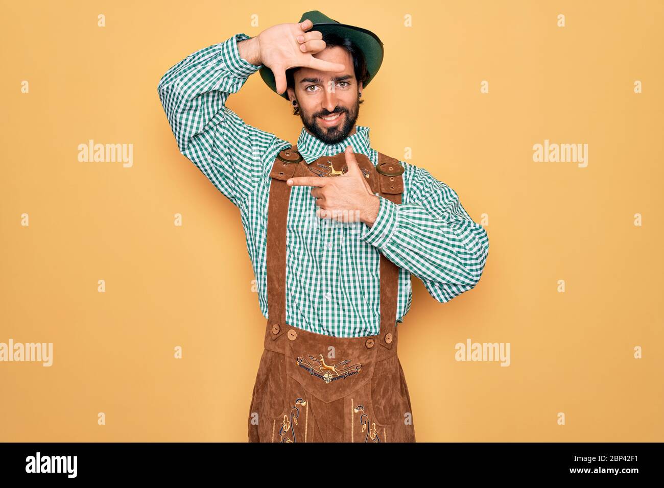 Young handsome man wearing tratidional german octoberfest custome for ...