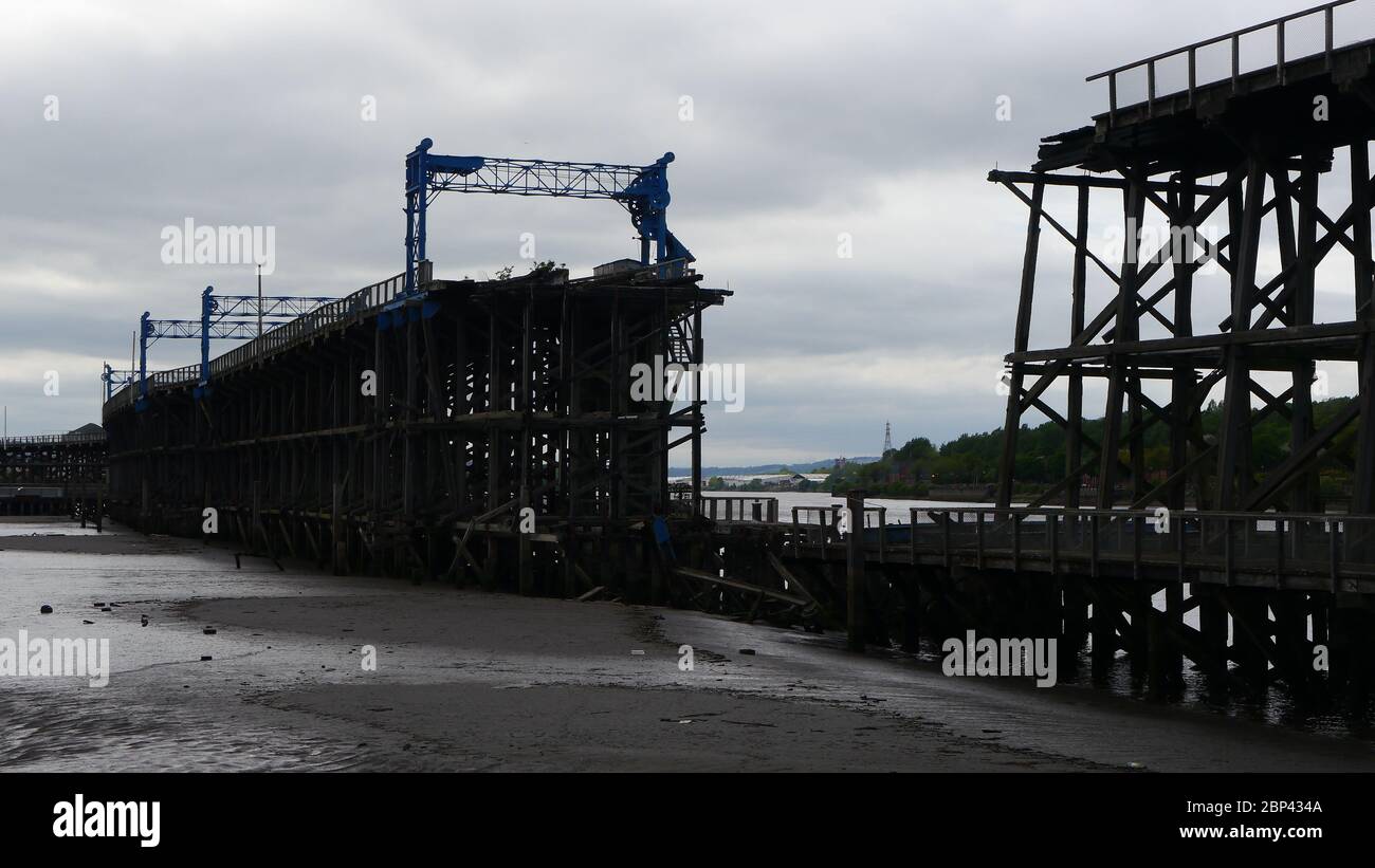Dunston Staiths, Gateshead, UK following destructive fire on 16 May ...