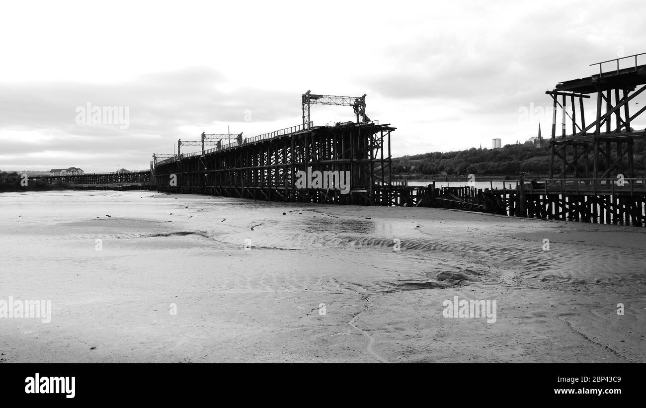 Dunston Staiths, Gateshead, UK following destructive fire on 16 May ...