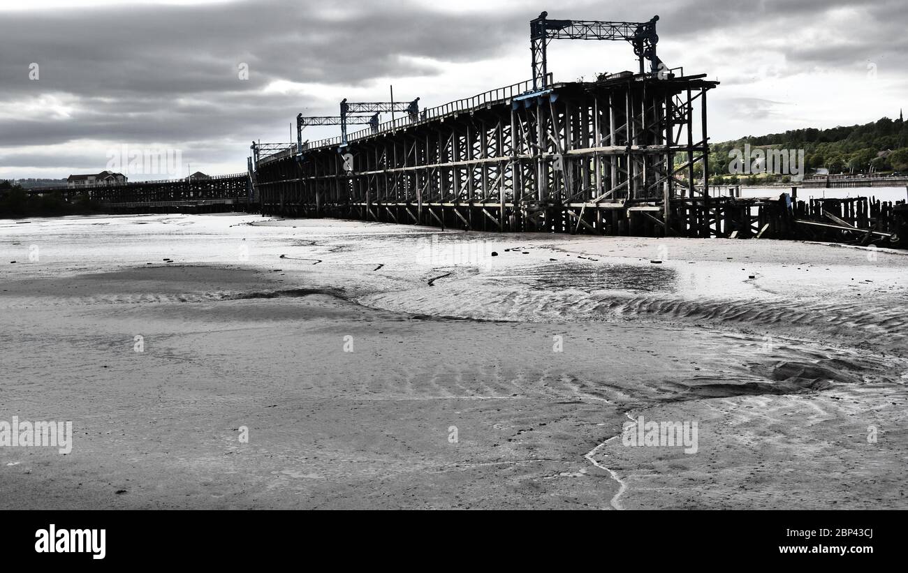 Dunston Staiths, Gateshead, UK following destructive fire on 16 May ...