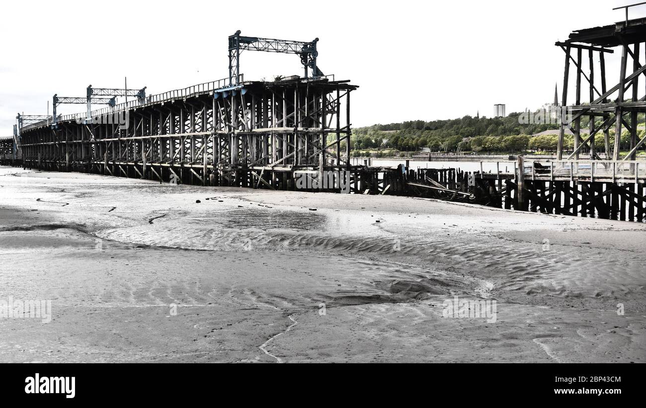 Dunston Staiths, Gateshead, UK following destructive fire on 16 May ...